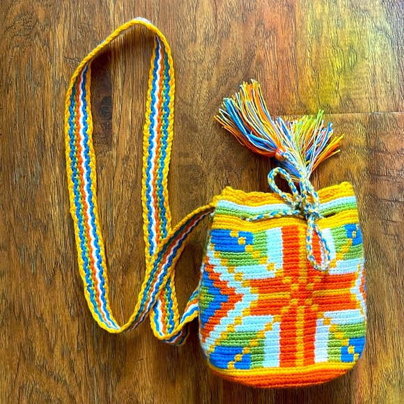 Vintage | Bags | Vintage Handmade Colombian Woven Bucket Bag | Poshmark